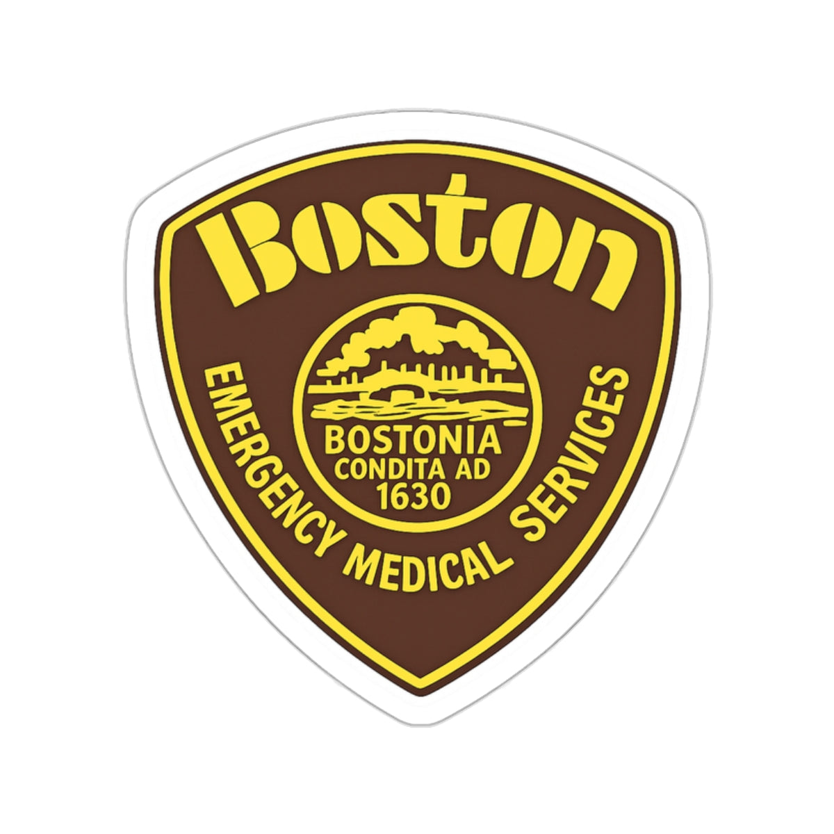 Boston EMS (BEMS) Sticker – Boston Wicked Stitch Company
